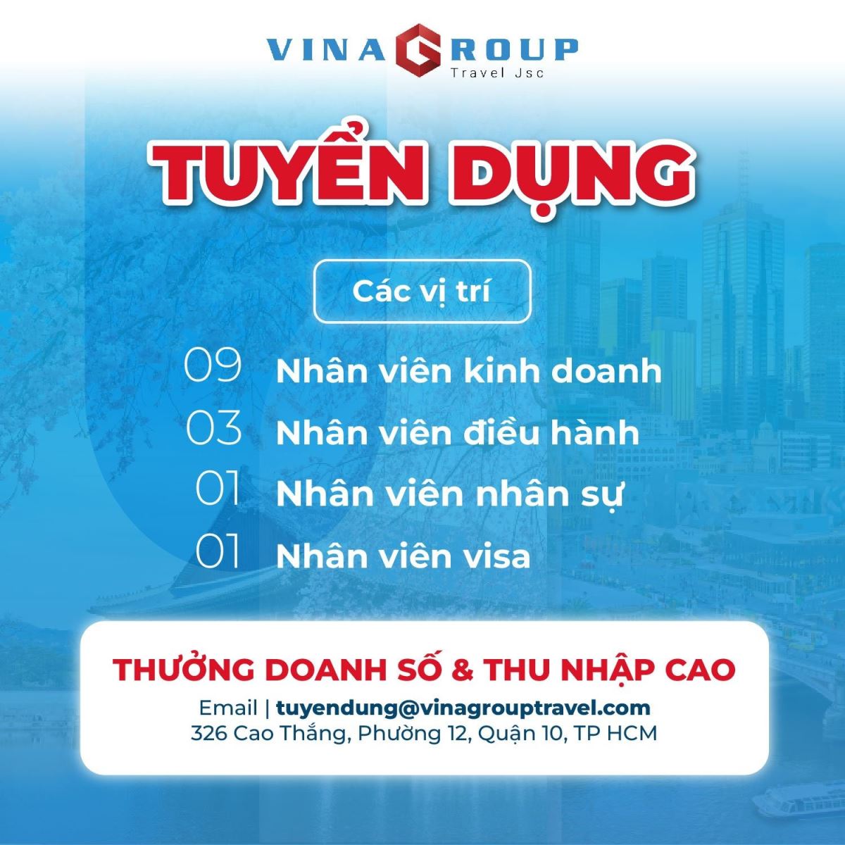 VINAGROUP TUYỂN DỤNG 2025 - THU NHẬP CAO